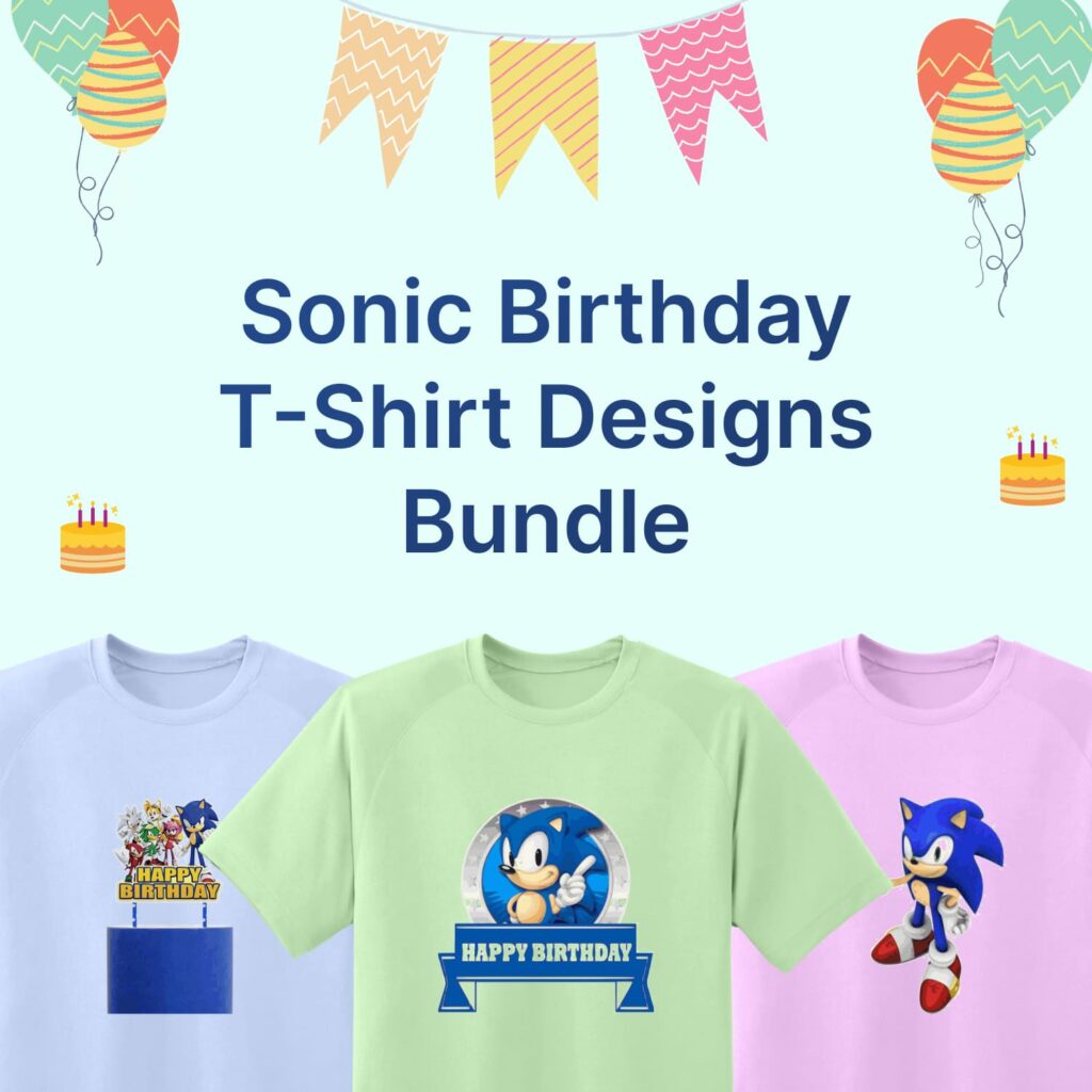 Silhouette Sonic SVG T-shirt Designs Bundle – MasterBundles