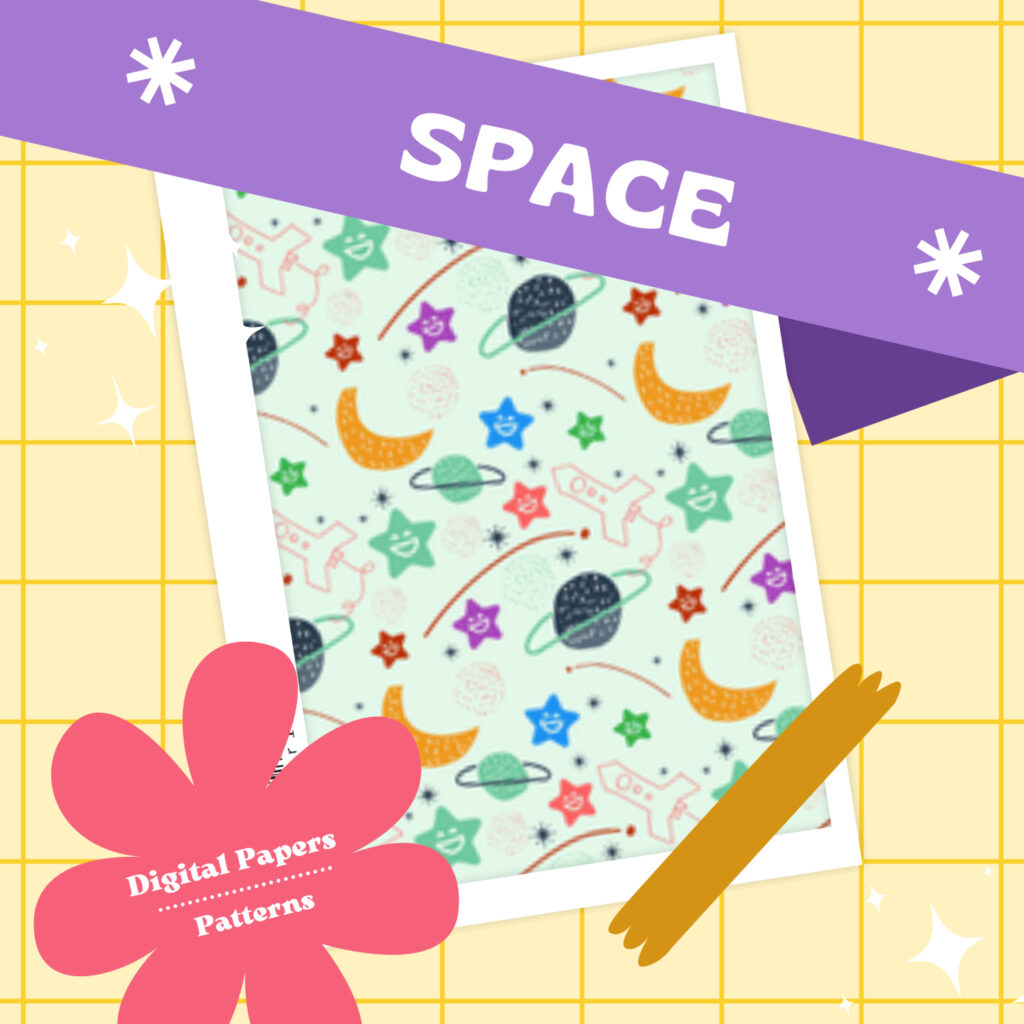 12 Simple Space Patterns – MasterBundles