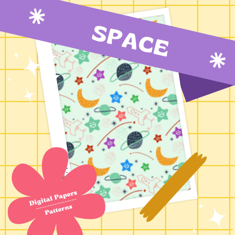 12 Simple Space Patterns – MasterBundles
