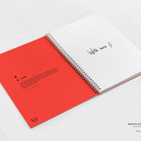 Spiral Notebook 3 Mockup Set | MasterBundles