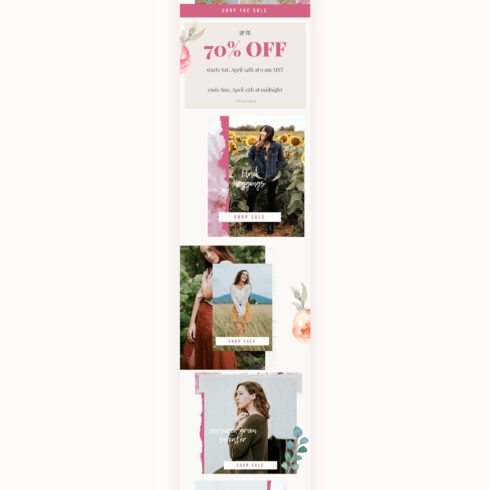 Spring Fashion Email Design Template | Master Bundles