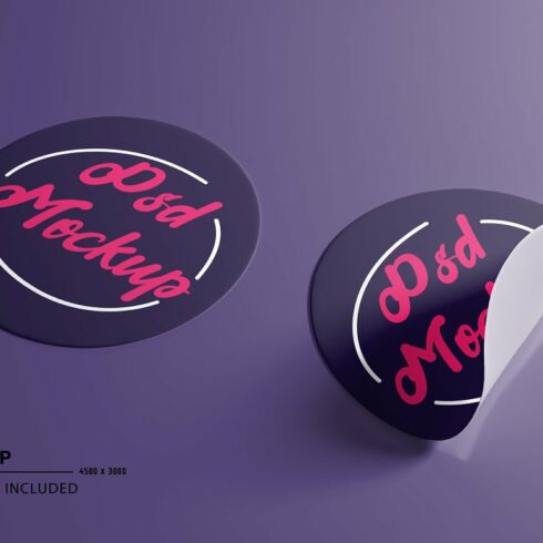 Sticker High Quality Logo Mockup Psd | Master Bundles