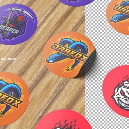 Sticker Logo Mockup Psd | Master Bundles