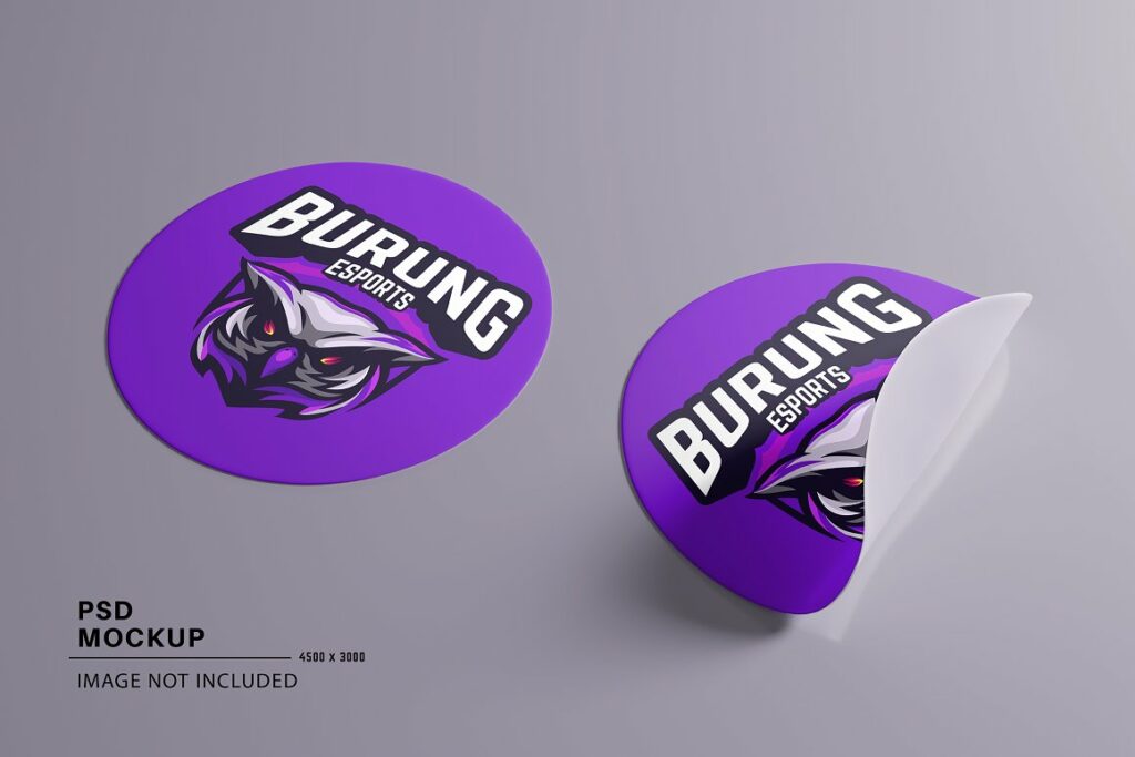 Sticker High Quality Logo Mockup Psd – MasterBundles