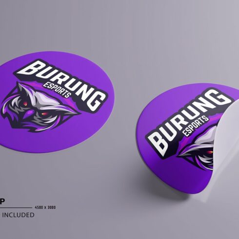 Sticker High Quality Logo Mockup Psd | Master Bundles