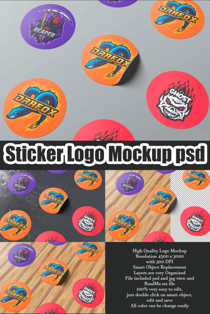 Sticker Logo Mockup Psd – MasterBundles