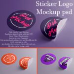 Sticker High Quality Logo Mockup Psd – MasterBundles