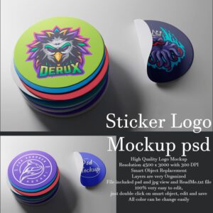 Sticker Logo Mockup Psd – MasterBundles