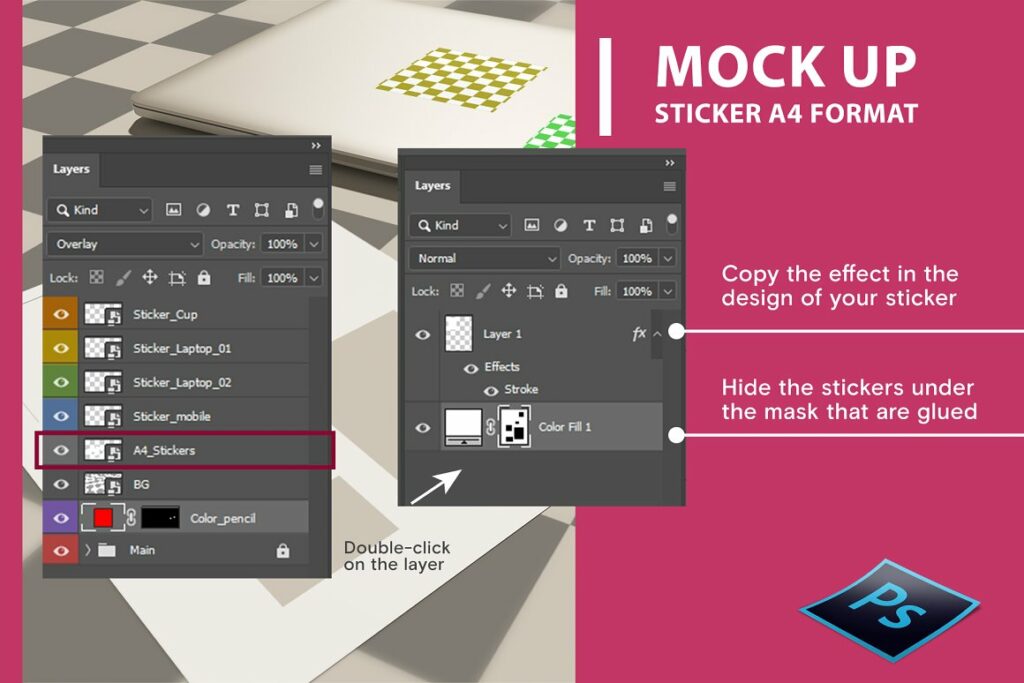 Stickers Mock-Up – MasterBundles