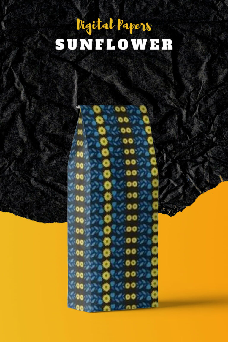 Sunflower Digital Papers, Flower Patterns – MasterBundles