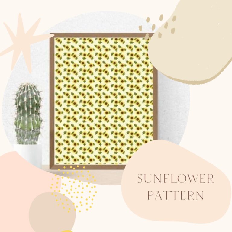 Sunflower Patterns Digital Papers, KDP – MasterBundles