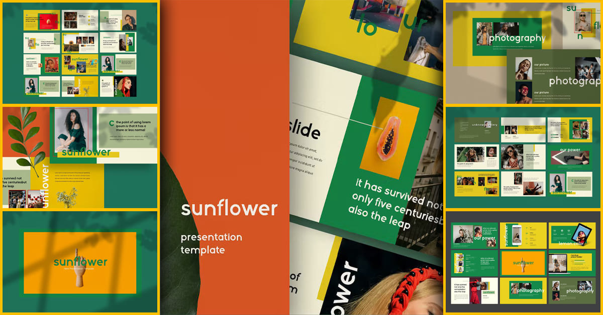 Sunflowers - Powerpoint Creative Business Company – MasterBundles
