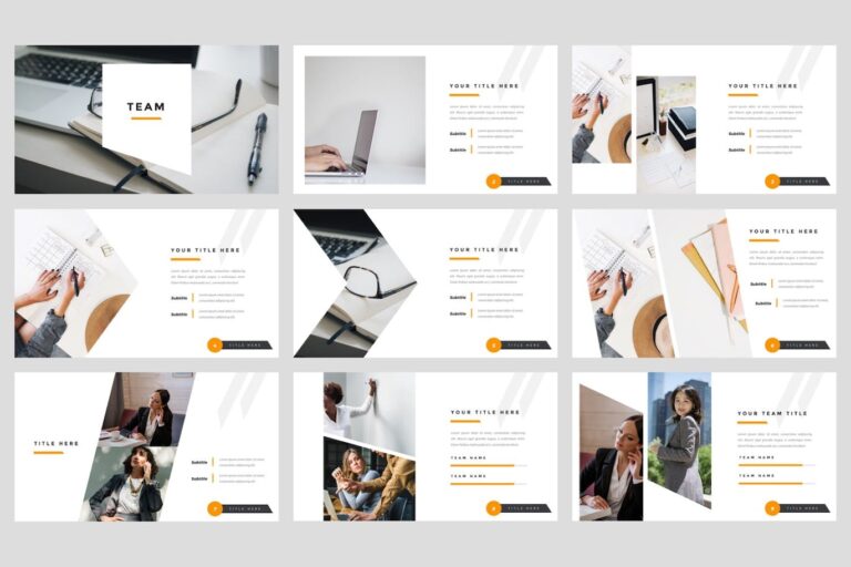 Team - Business PowerPoint Template – MasterBundles