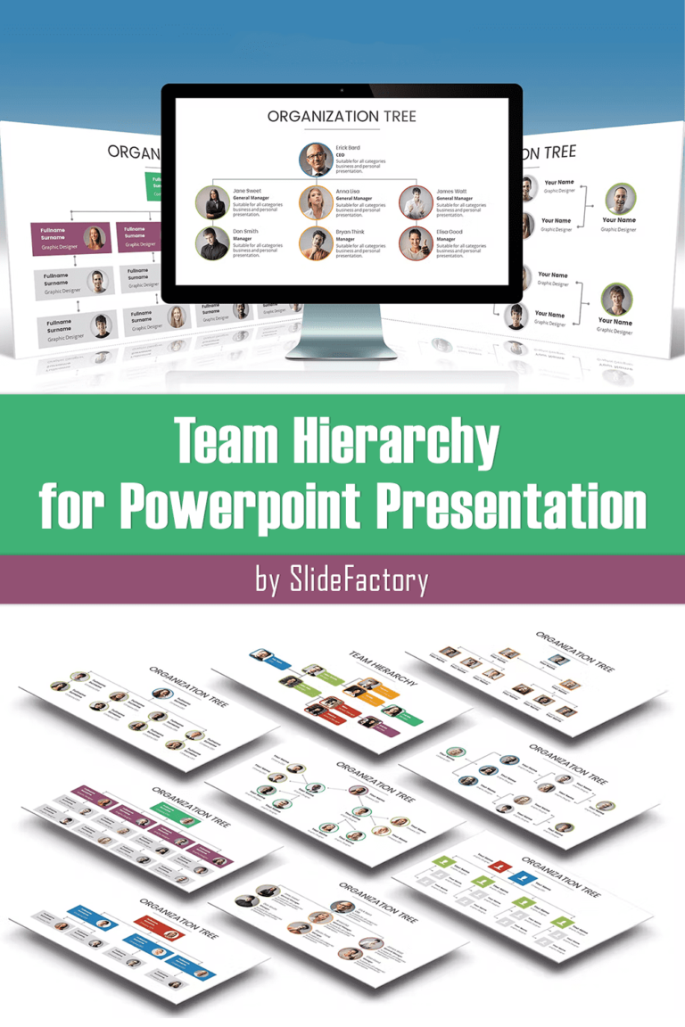 Team Hierarchy For Powerpoint Presentation – MasterBundles