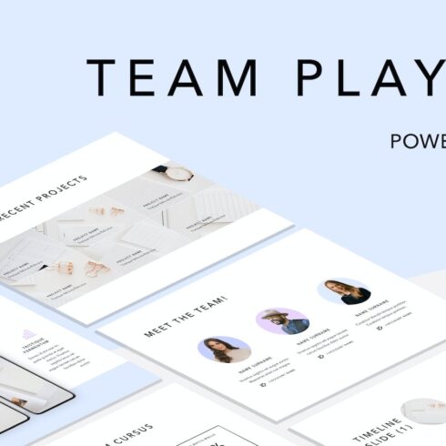Team Player PowerPoint Template | MasterBundles