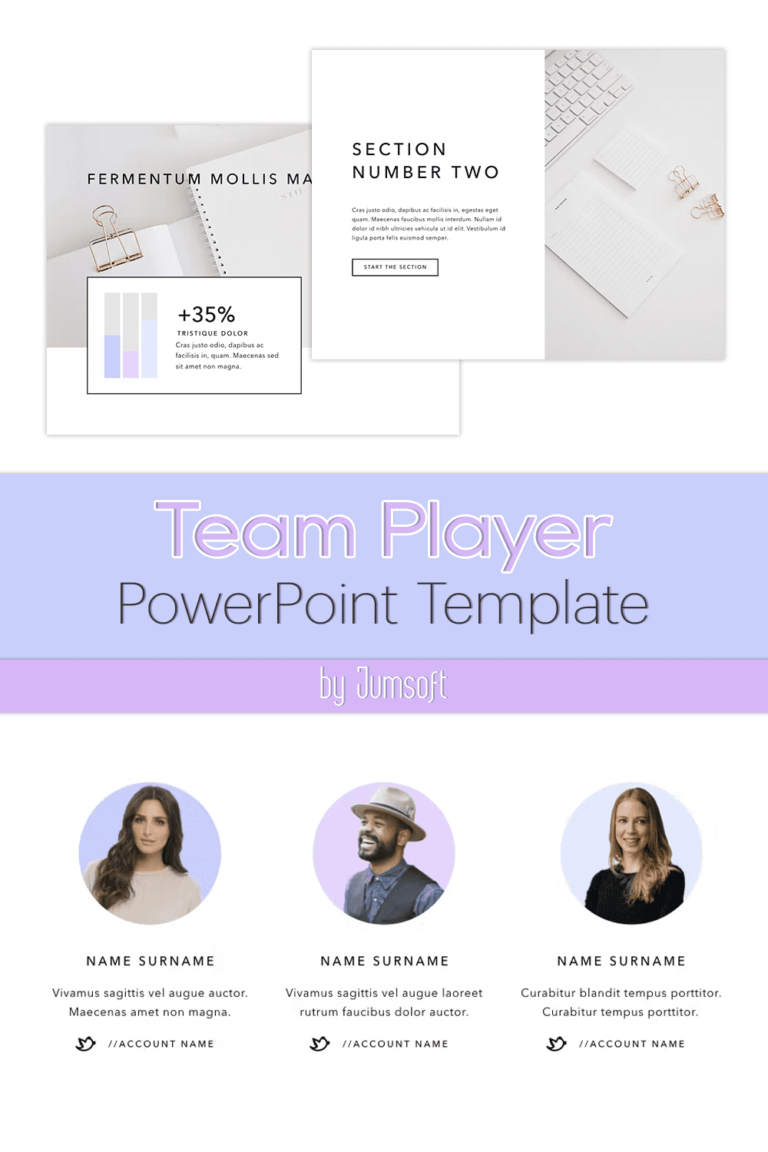 Team Player PowerPoint Template – MasterBundles