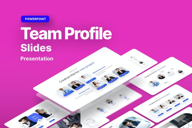 Team Profile Gallery Powerpoint Template – MasterBundles