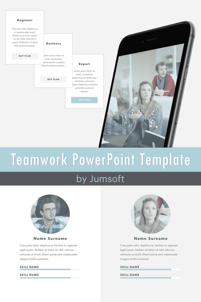 Teamwork PowerPoint Template – MasterBundles