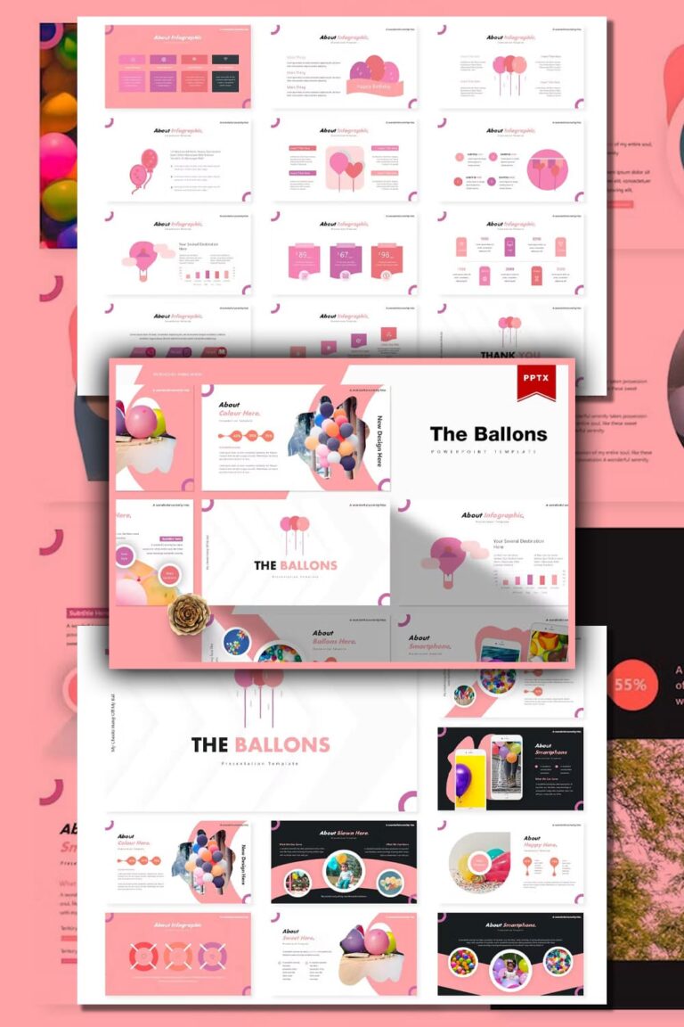 The Balloons | Powerpoint Template – MasterBundles