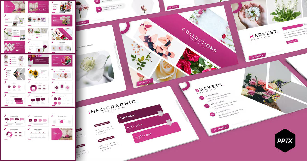 The Flowers - Powerpoint Template – MasterBundles