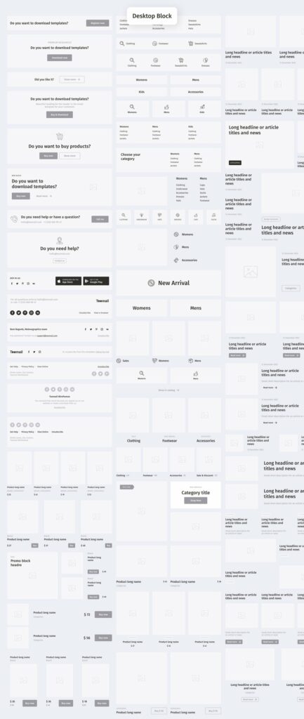 Toomail - Email Newsletter Wireframe – MasterBundles
