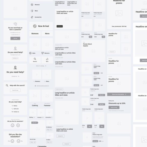 Toomail - Email Newsletter Wireframe – MasterBundles