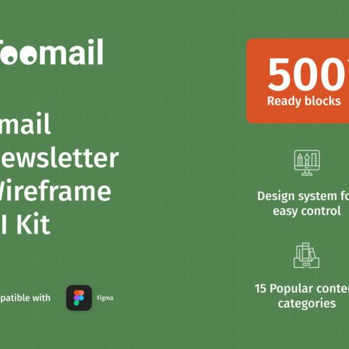 Toomail - Email Newsletter Wireframe | MasterBundles