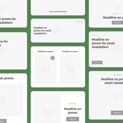 Toomail - Email Newsletter Wireframe – MasterBundles
