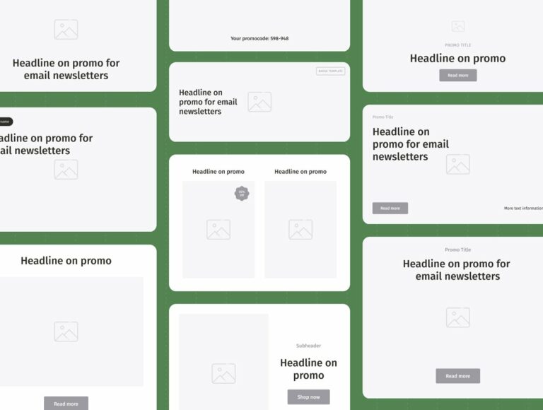 Toomail - Email Newsletter Wireframe – MasterBundles