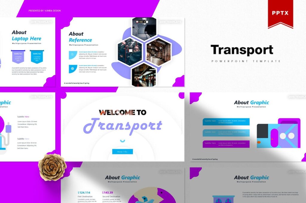 Transport PowerPoint Template – MasterBundles