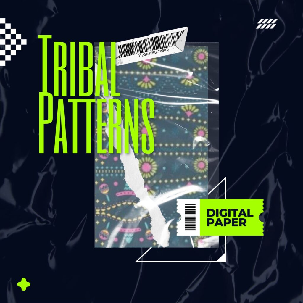 Tribal Patterns Digital Paper – MasterBundles