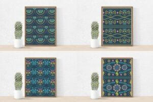 Tribal Patterns Digital Paper | MasterBundles