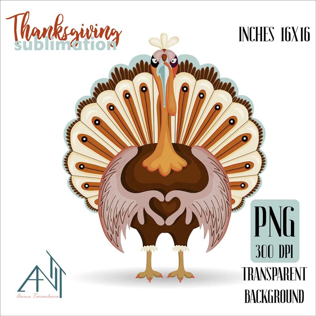 thanksgiving turkey PNG|sublimation turkey|t-shirt printing ...