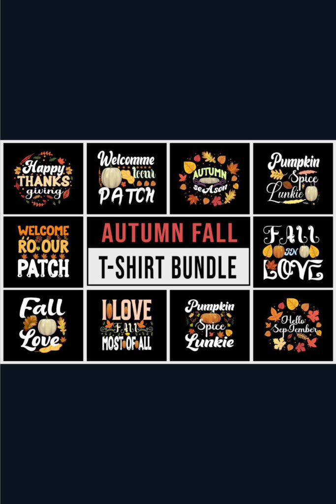 Autumn Fall T-Shirt Design SVG Bundle 3 - MasterBundles