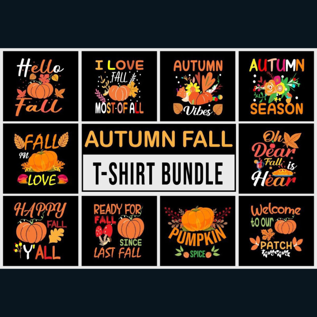 Autumn Fall T-Shirt Design SVG Bundle 1 - MasterBundles