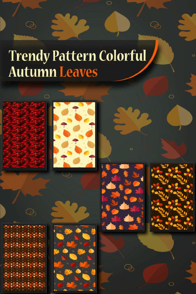 6 Trendy Leaves Digital Pattern - MasterBundles