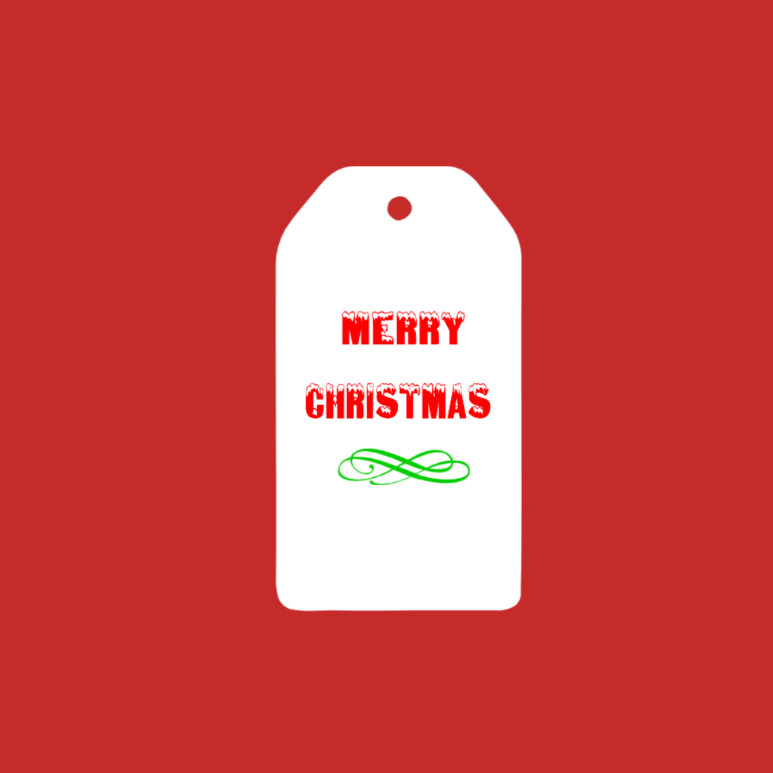 Merry Christmas Gift Tags Design - MasterBundles