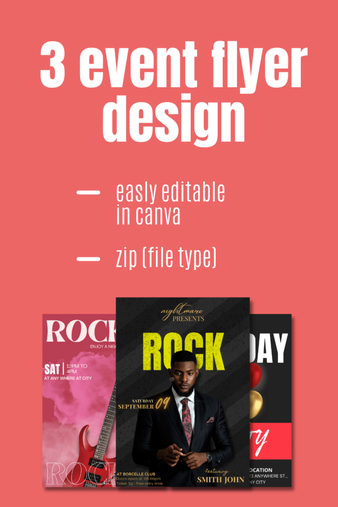 3 event flyer design - MasterBundles
