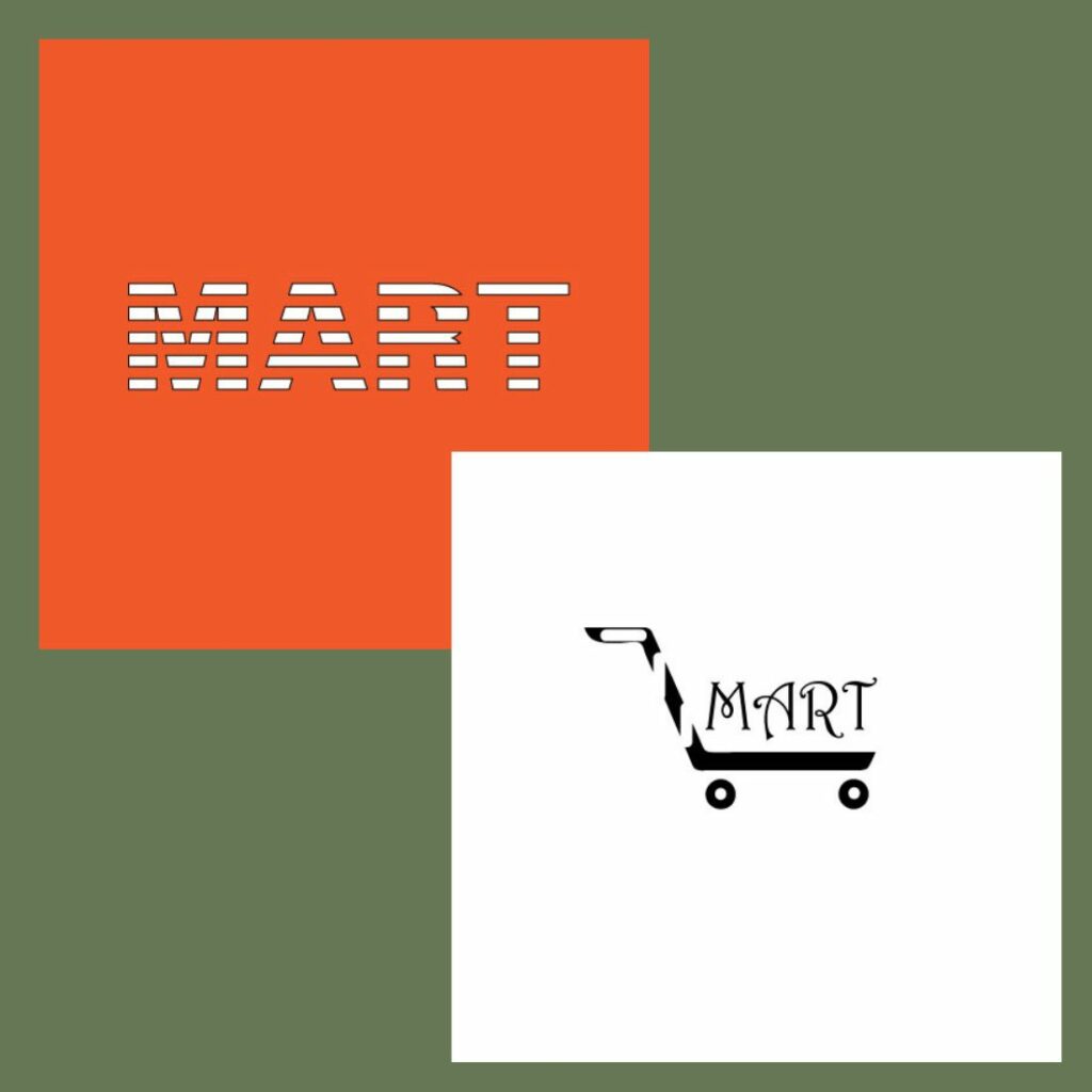 minimalist mart logo | MasterBundles