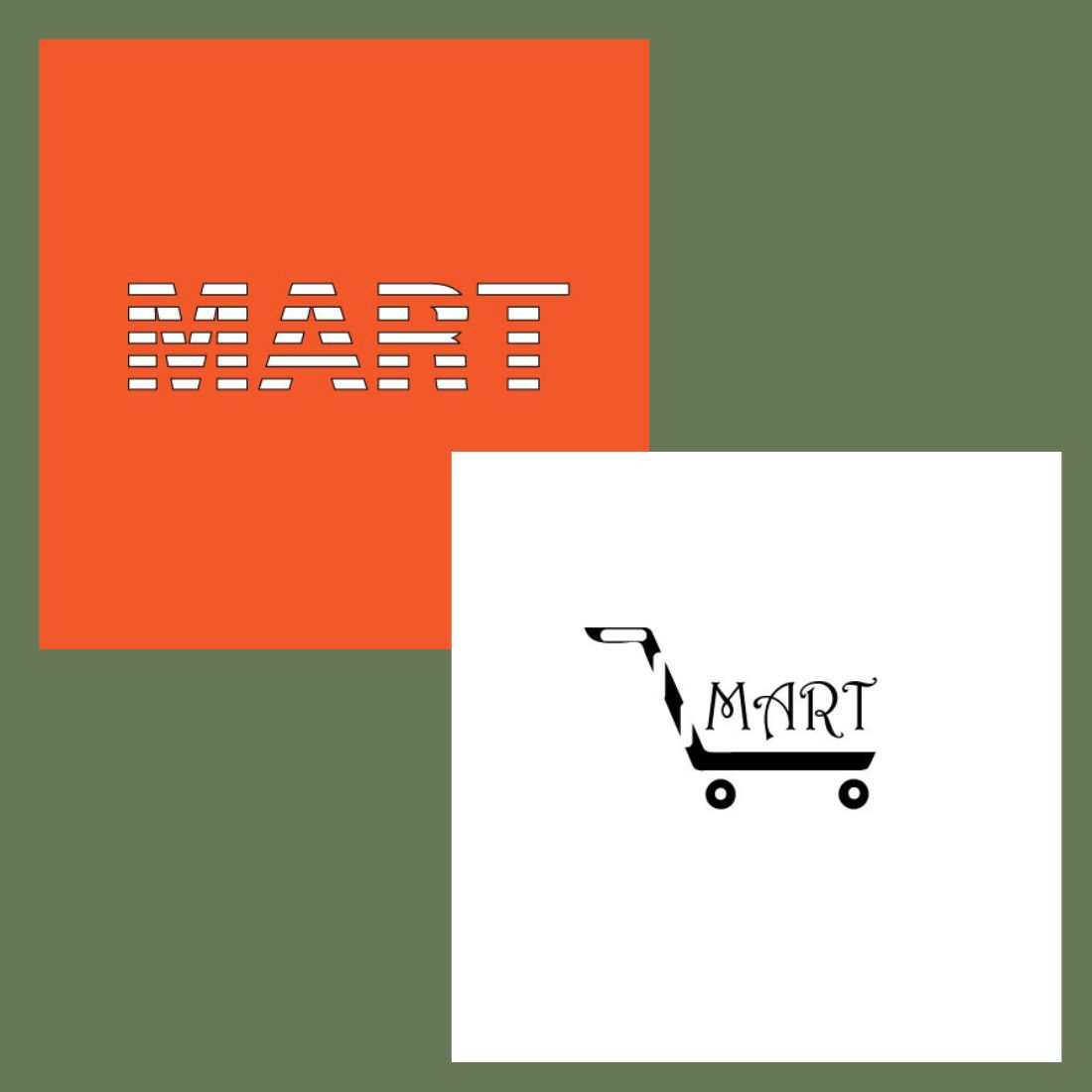 minimalist mart logo - MasterBundles