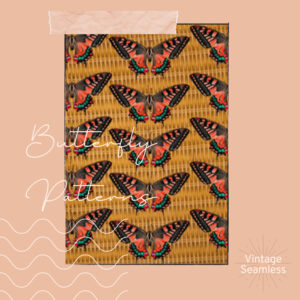 12 Vintage Seamless Butterfly Patterns to Download | MasterBundles