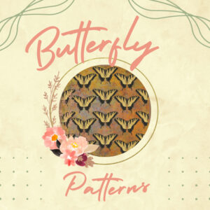 12 Vintage Seamless Butterfly Patterns Graphics | Master Bundles