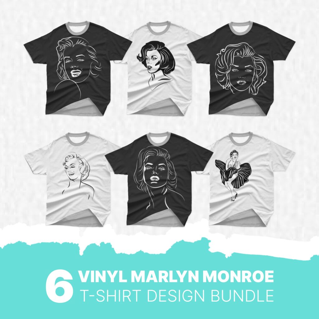 Vinyl Marilyn Monroe SVG T-Shirt Designs Bundle – MasterBundles
