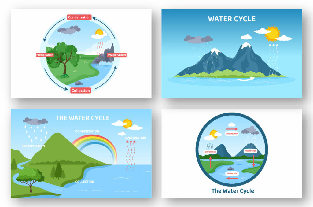 10 Water Cycle Earth Illustration - MasterBundles