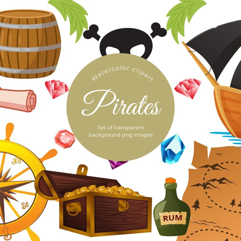 Vintage Pirate Design Kit – MasterBundles