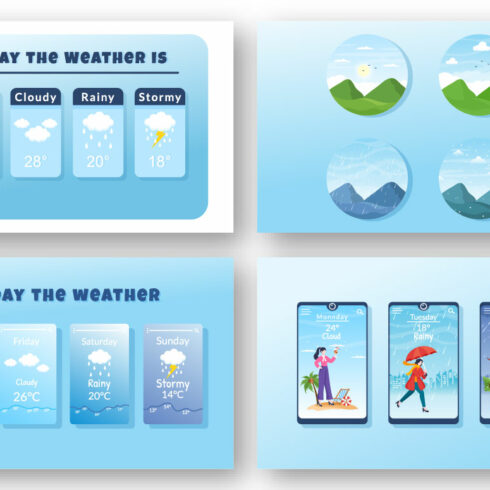 11 Types of Weather Conditions Illustration - MasterBundles