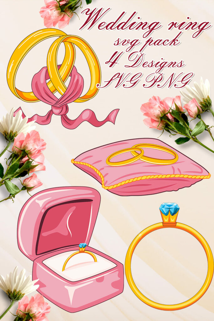 Wedding Ring SVG Files – MasterBundles