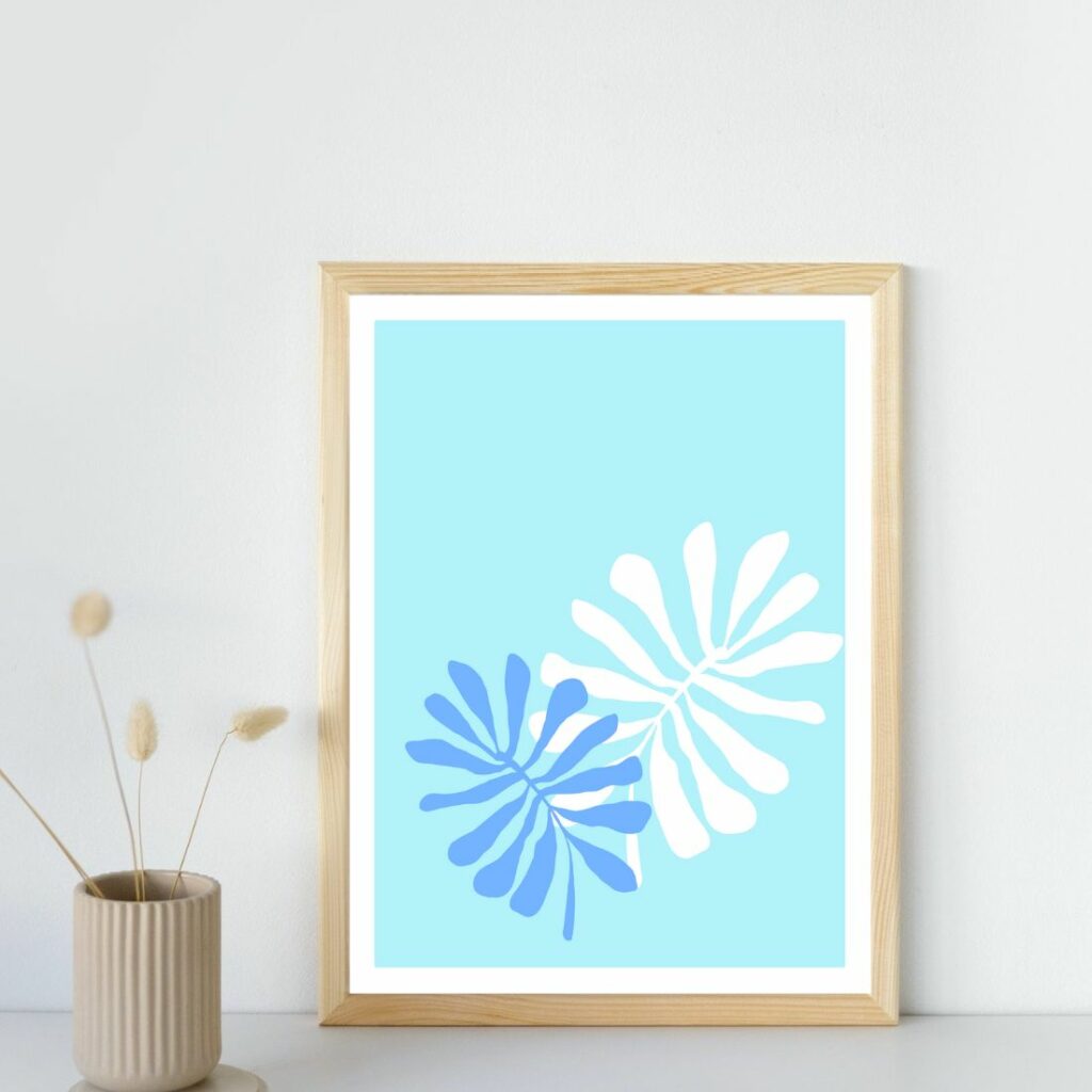 Sky blue Printable wall art, Printable wall art for home decor ...