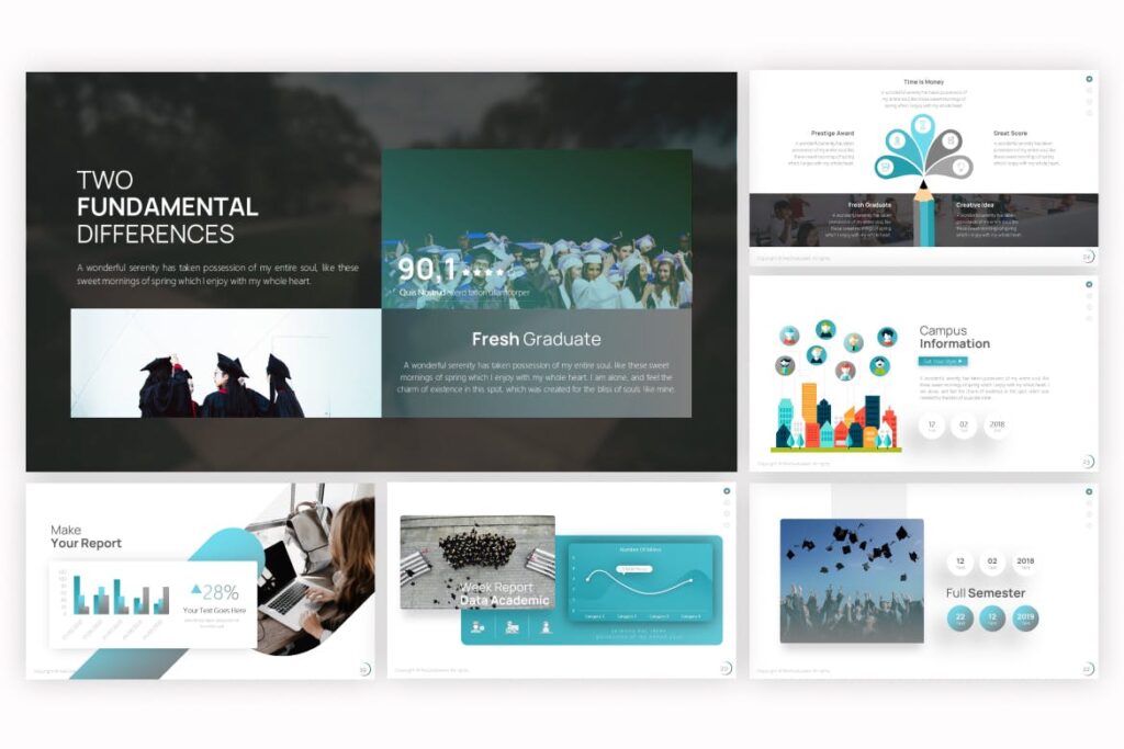 WeGraduated Graduation PowerPoint Template – MasterBundles