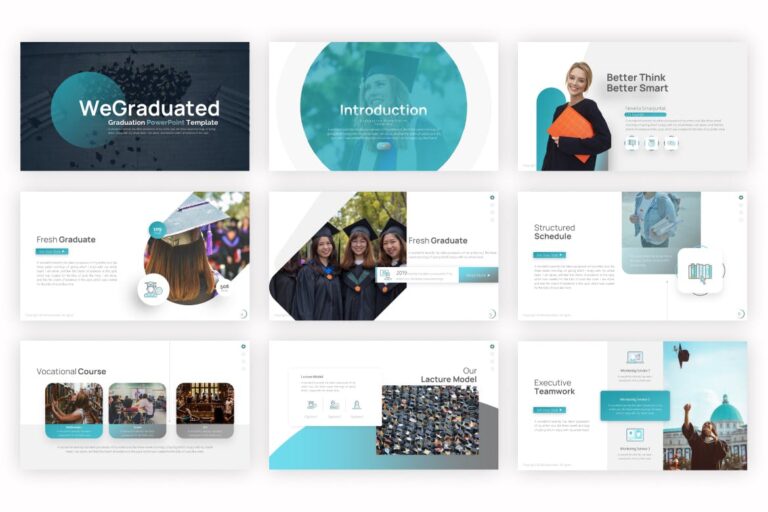 WeGraduated Graduation PowerPoint Template – MasterBundles